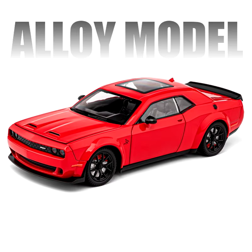 1:24 Dodge Challenger SRT Hellcat Alloy Musle Car Model Diecasts Metal ...