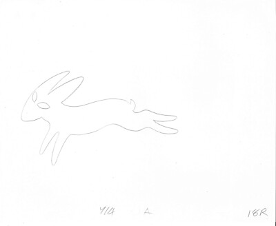 Watership Down 1978 Black Rabbit of Inle Production Animation Cel ...