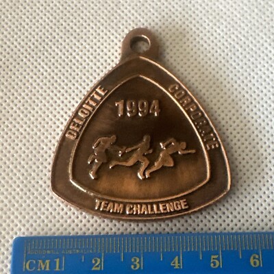 Vintage Deloitte Corporate Team Challenge 1994 Badge/Medal | eBay Australia