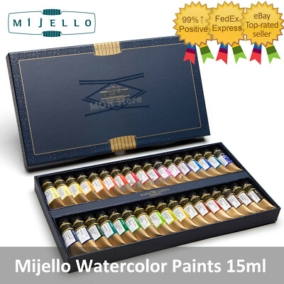 Mijello Mission Gold Class Watercolor Paints 15ml x 34 Colors MWC-1534 ...