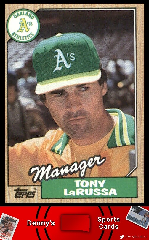 1987 Topps #68 Tony LaRussa Oakland Athletics Baseball Card | eBay