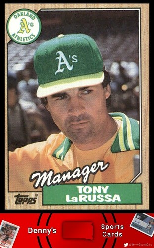 1987 Topps #68 Tony LaRussa Oakland Athletics Baseball Card | eBay
