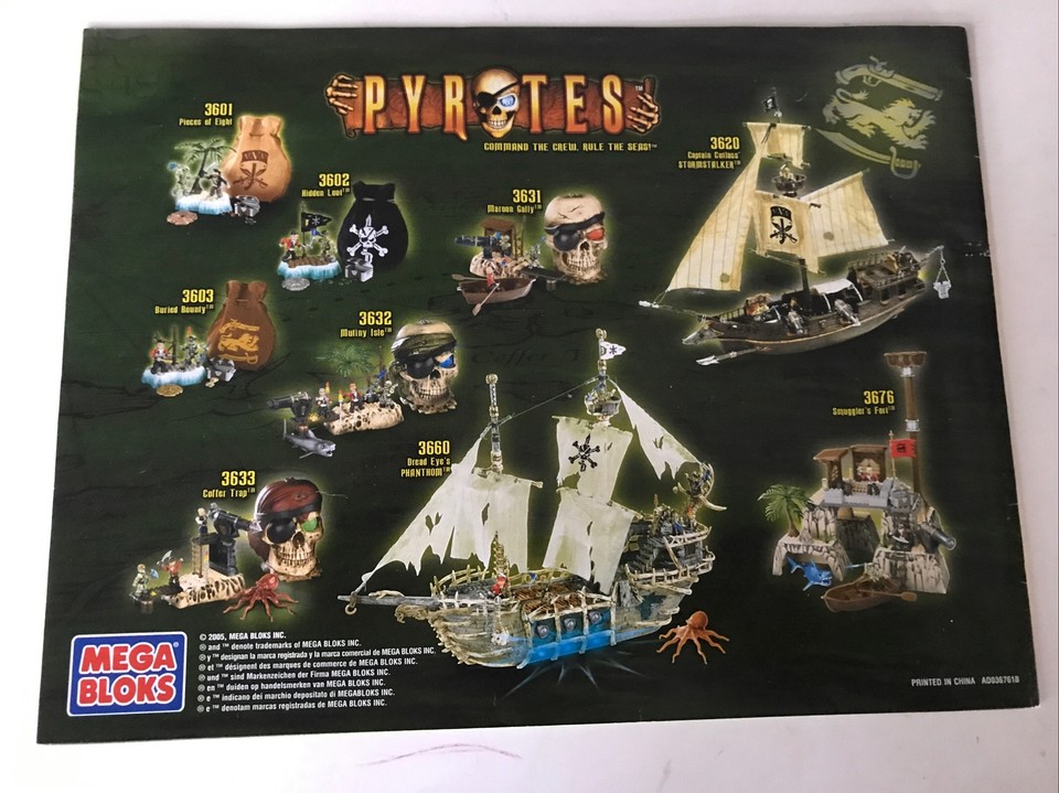 Mega Bloks Pyrates Smuggler’s Fort #3676 INSTRUCTION MANUAL ONLY | eBay