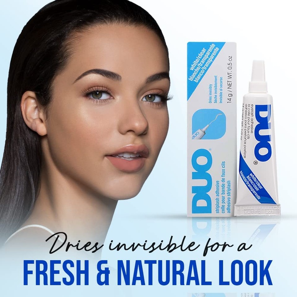 DUO Strip Eyelash Adhesive Clear, for Fake Strip Lash, 0.5 oz, 1-Pack ...