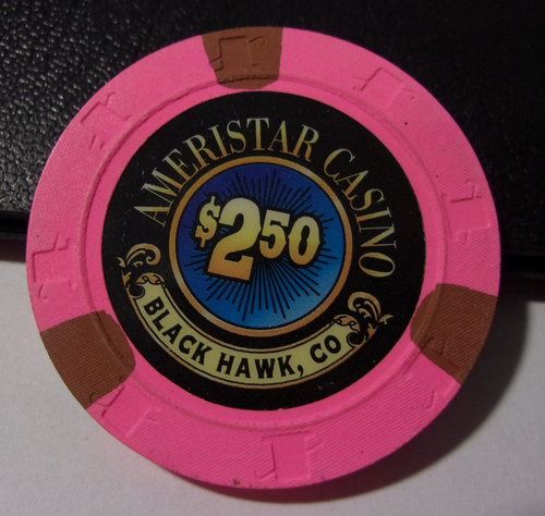 AMERISTAR HOTEL CASINO $2.50 hotel casino gaming chip - Black Hawk, CO ...