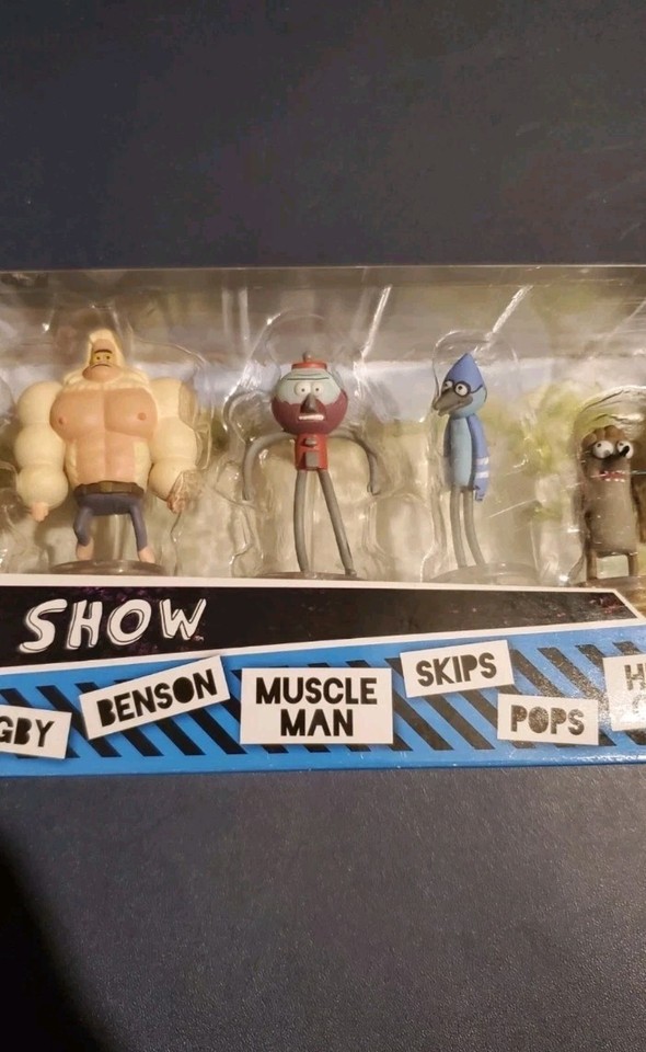 Jazwares Regular Show 6 Pack Figures Muscle Man High 5 Ghost Benson ...
