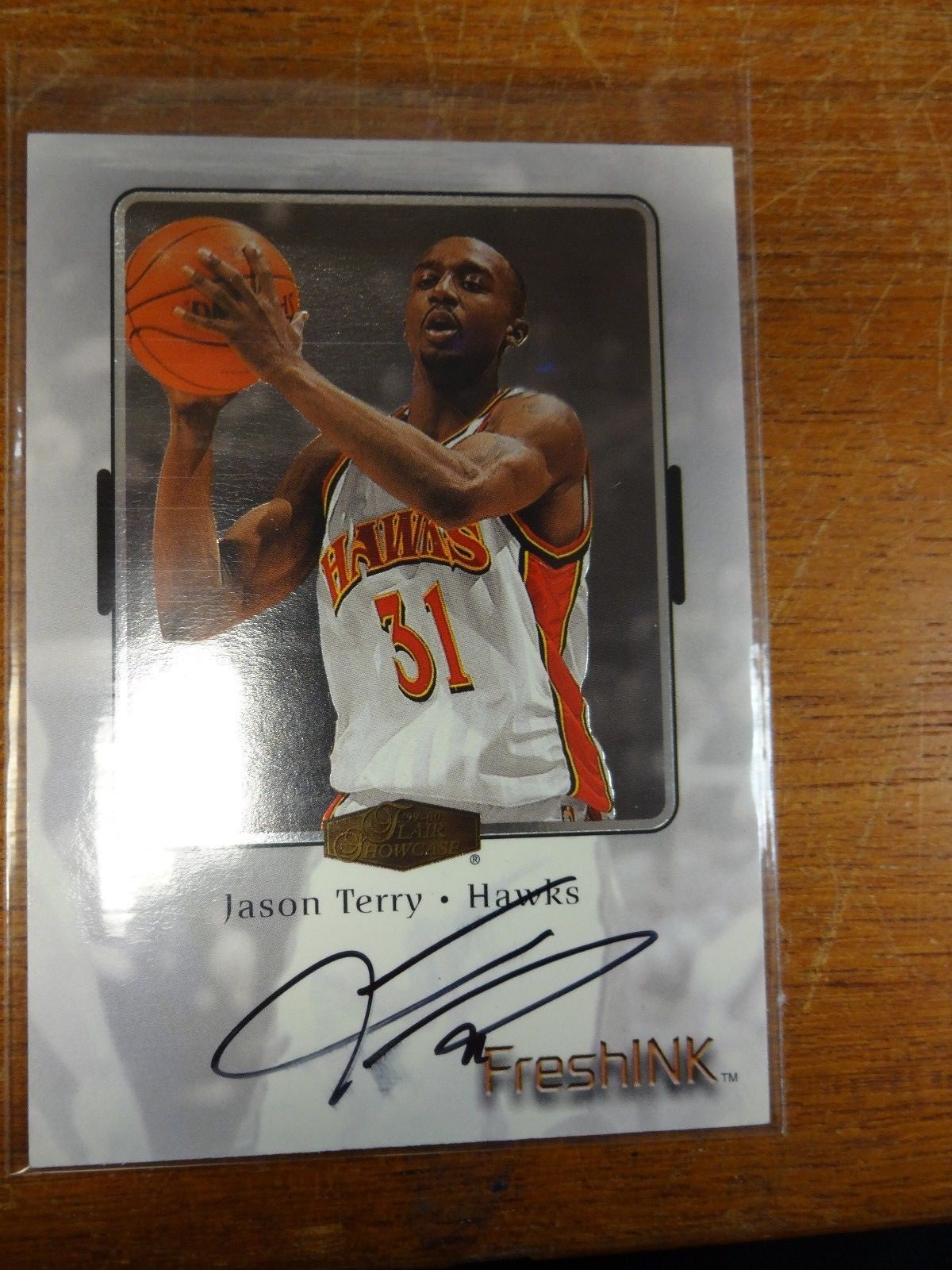 2000 Fleer Basketball Fresh Ink Jason Terry Atlanta Hawks Autograph ...