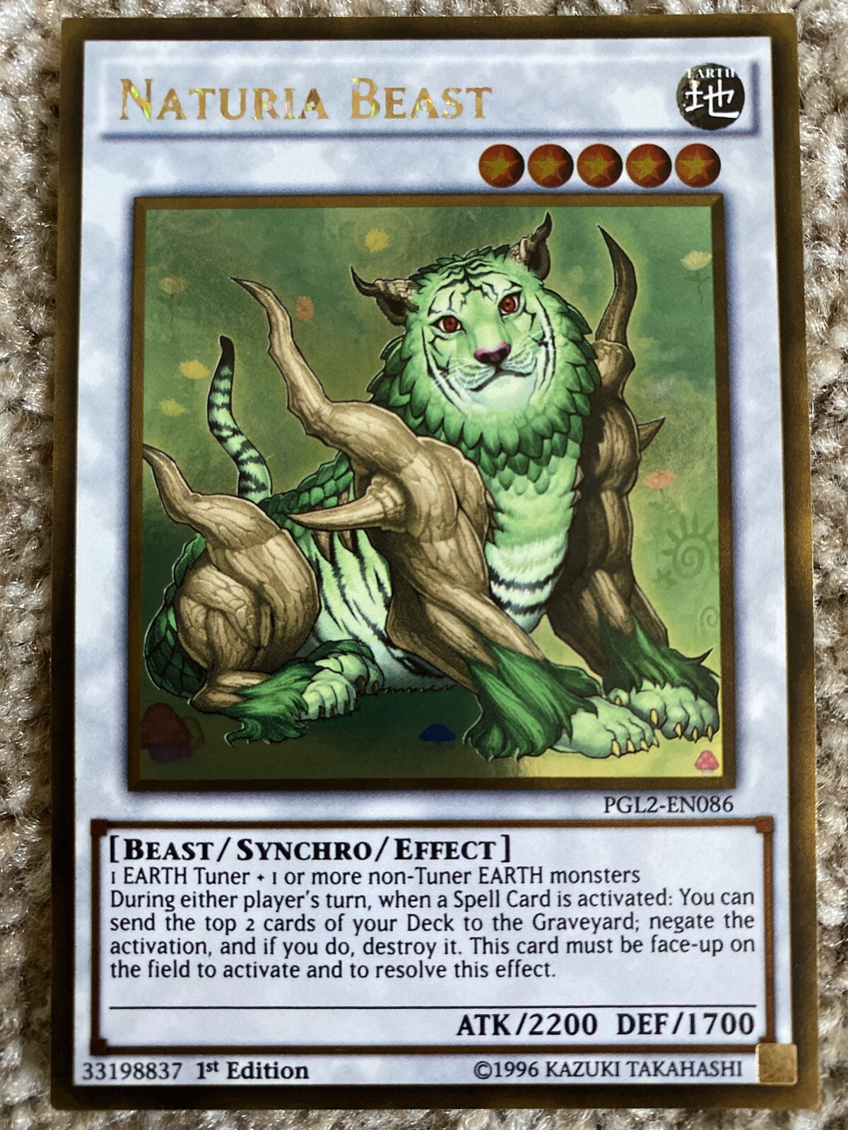 Yu-Gi-Oh! - Naturia Beast (PGL2-EN086) - Premium Gold