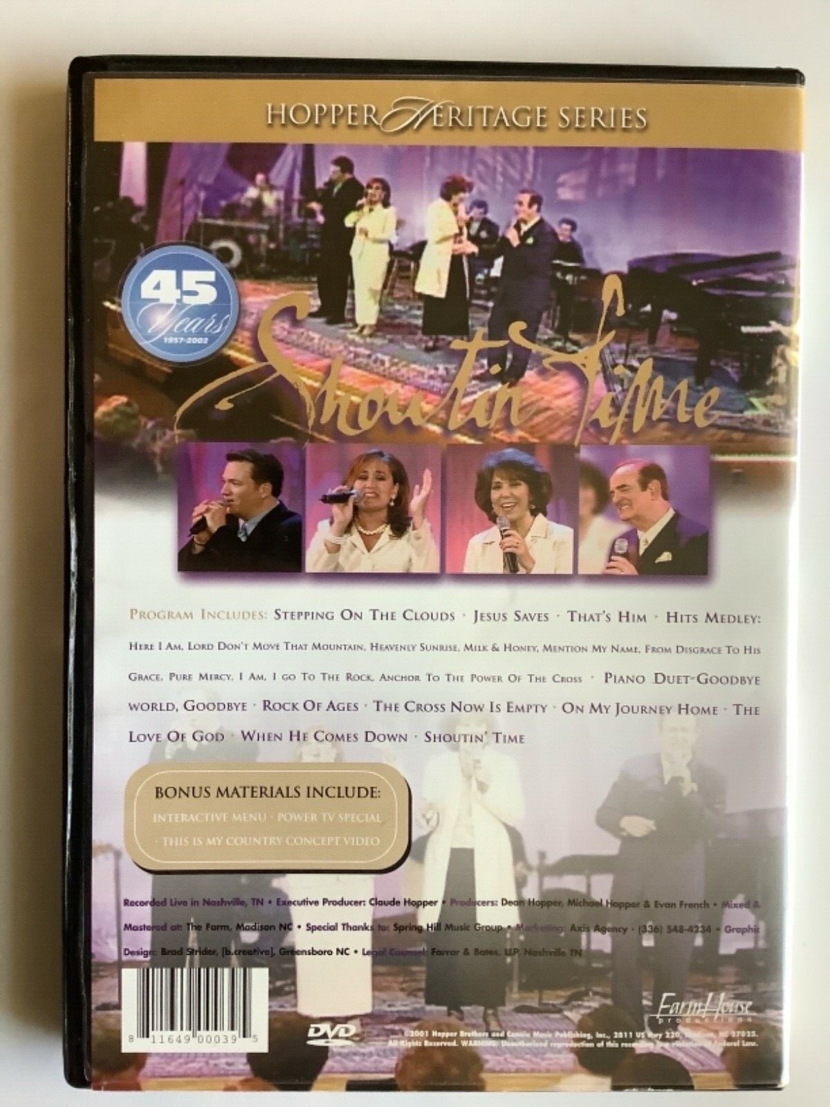 2001 THE HOPPERS America’s Favorite Family of Gospel Music SHOUTIN ...