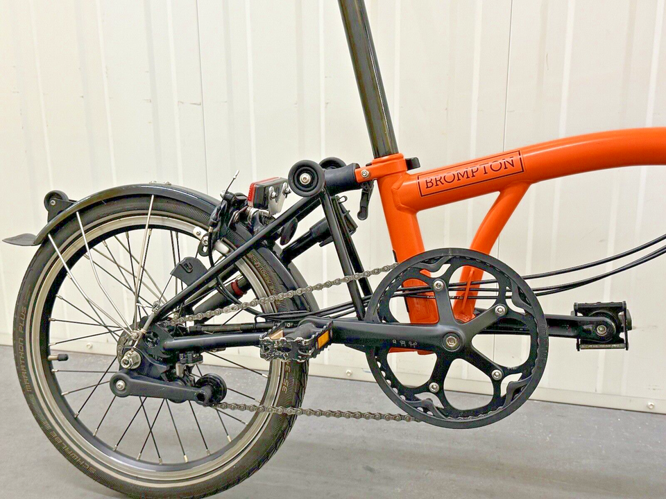 Brompton M6L Black Edition Bike Orange - Excellent Condition - 1 Year ...