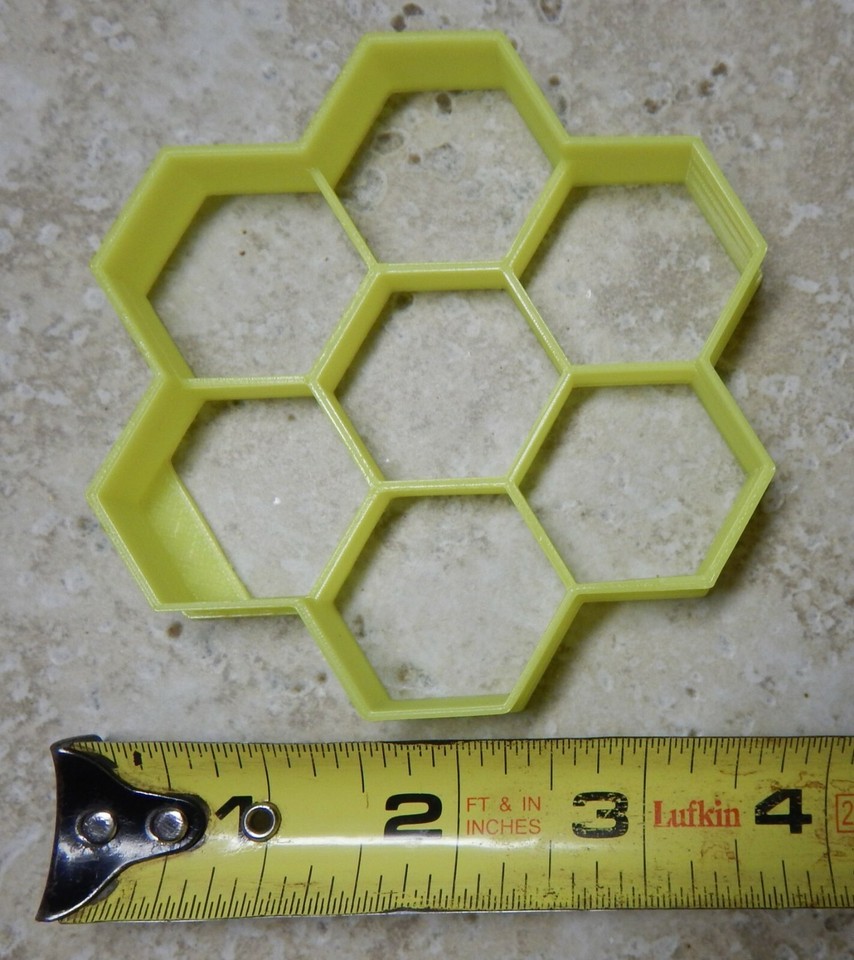HONEYCOMB SHAPE HONEY COMB BEE HIVE HARVEST HEXAGON COOKIE CUTTER USA ...
