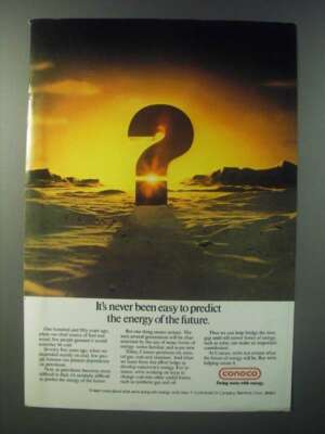 1979 Conoco Oil Ad - It's Never Been Easy to Predict | eBay