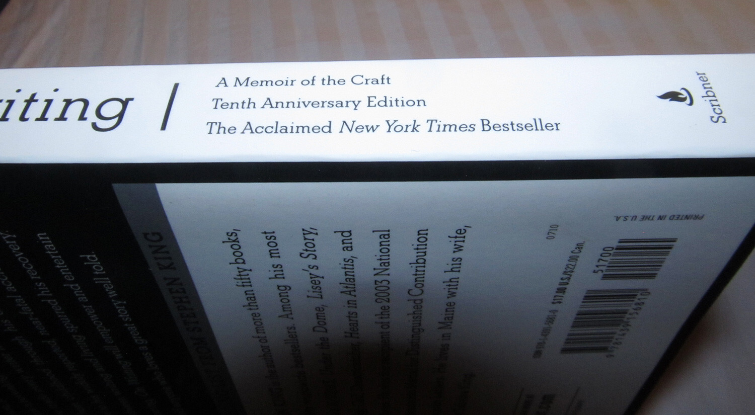 On+Writing+%3A+A+Memoir+of+the+Craft+by+Stephen+King+%282010%2C+Trade ...