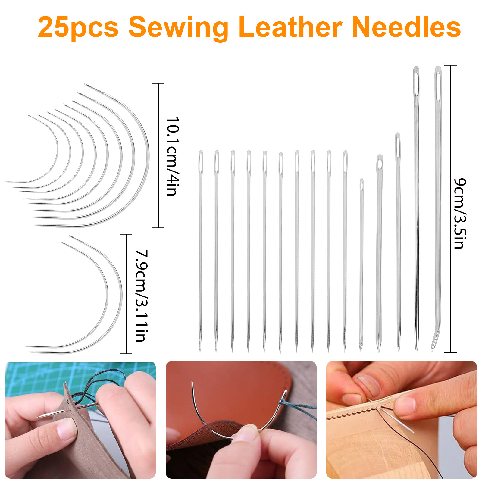 48Pcs Leather Canvas Speedy Stitcher DIY Sewing Awl Upholstery Repair ...