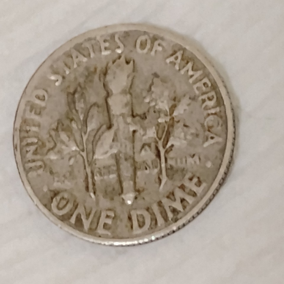 1967 roosevelt dime no mint mark damage coin circulated | eBay