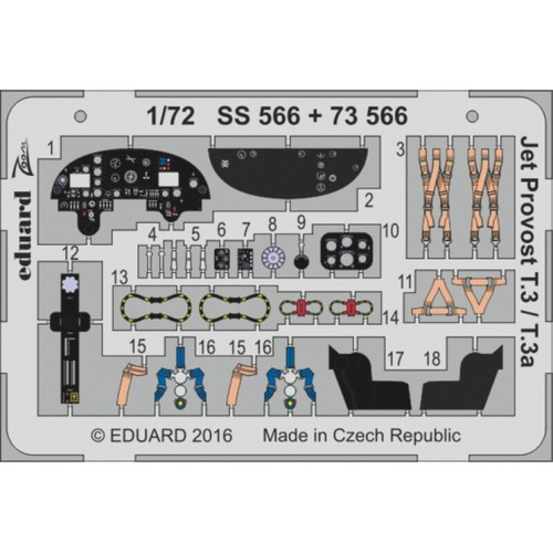 MW22 EDUARD 73566 JET PROVOST T.3 / T.3A 1/72 PE SET for AIRFIX | eBay.de
