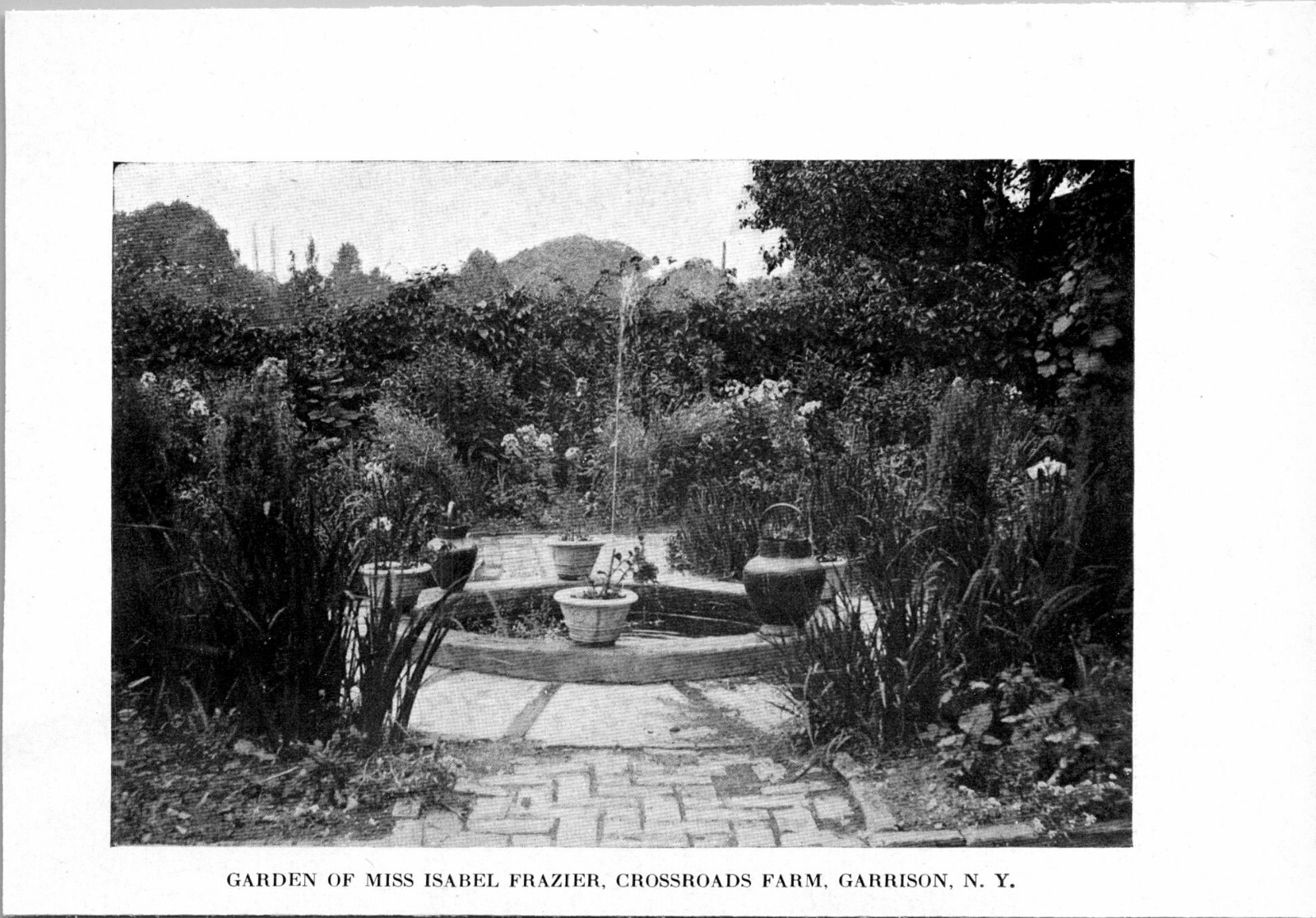 1925 Magazine Page * Isabel Frazier Garden Crossroads Farm Garrison NY ...
