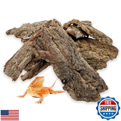 BNOSDM Reptile Terrarium Bark Substrate Bedding Tortoise Natural Cork ...