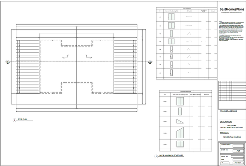 100’x56’ 4-Beds 4-Baths Charming A-Frame Architectural Build Plans PDF ...