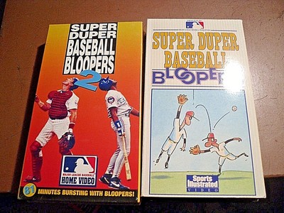 LOT OF 2 SUPER DUPER BASEBALL BLOOPERS VHS TAPES - ONE IS STILL SEALED ...