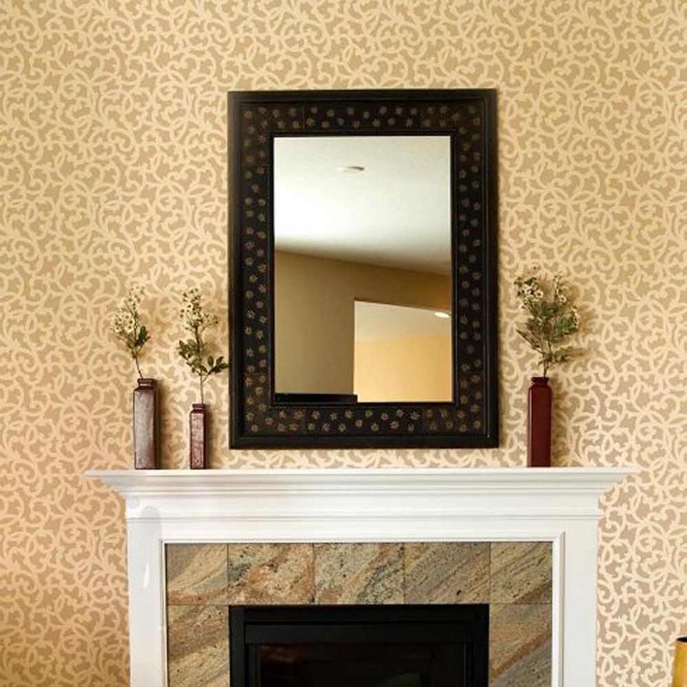 Venetian Scroll Allover Stencil - Size Small - Large & Trendy DIY Wall ...