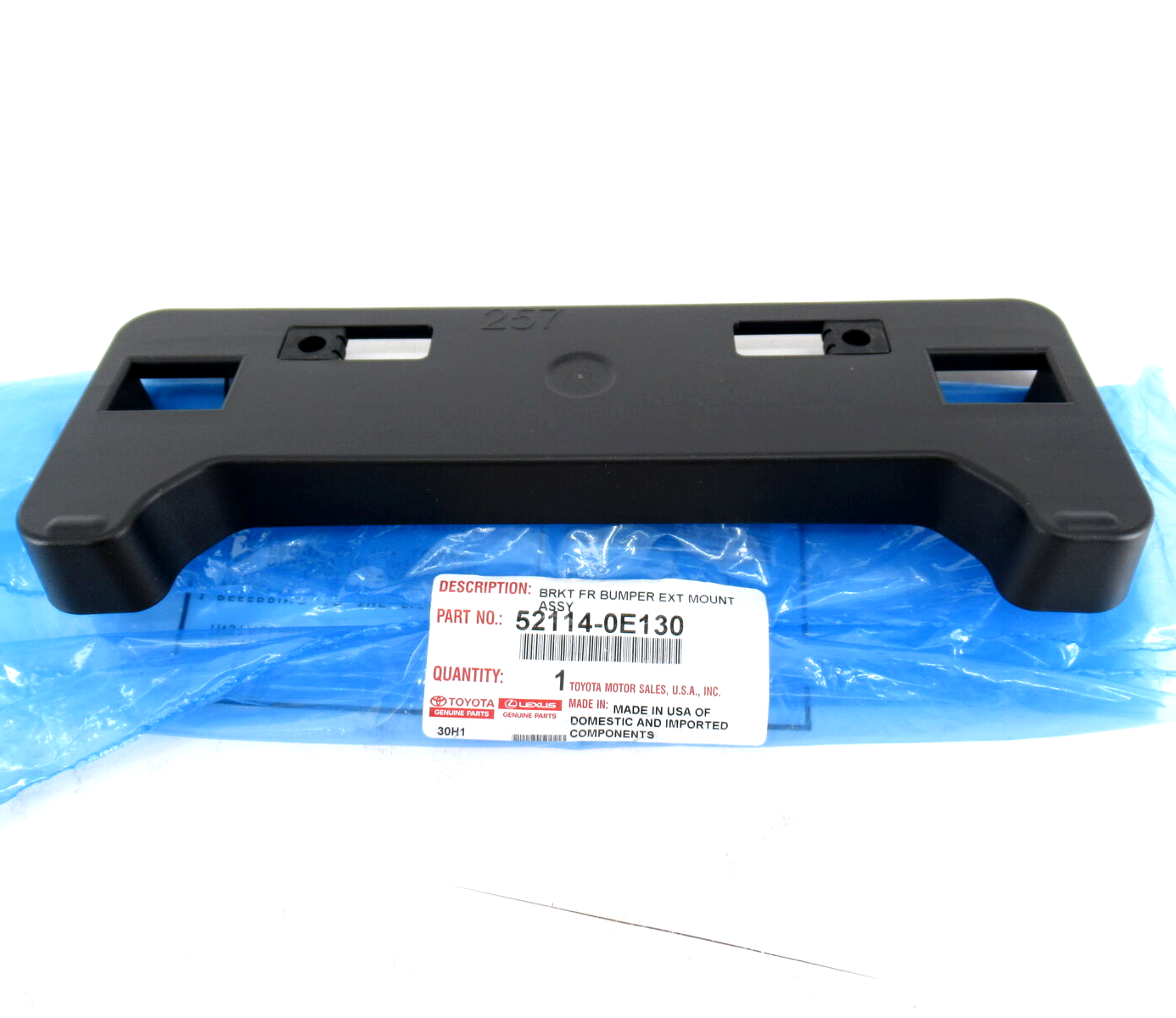 Genuine OEM Toyota 52114-0E130 Front License Plate Bracket 2016-2019 ...