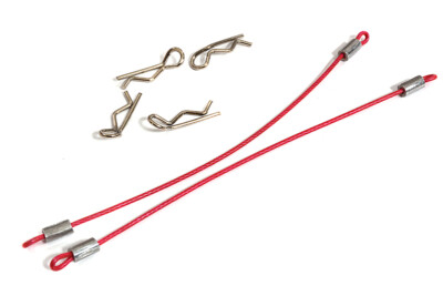 Secured Body Clip (4) with 100mm Retainer Link for 1/16 & 1/10 RC | eBay