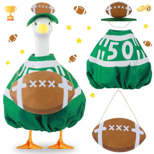 Football Porch Goose Outfits Hanging Football Sign Game Day Geese ...
