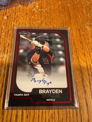 Brayden Taylor 2024 Lumin Baseball Autograph # 37/65 Cd # LA-BRT Rays ...
