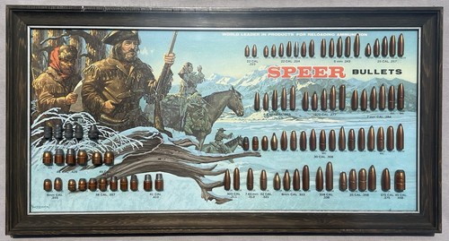 Speer Wood Framed Bullet Display “Lewis & Clark” by Woodson - New ...