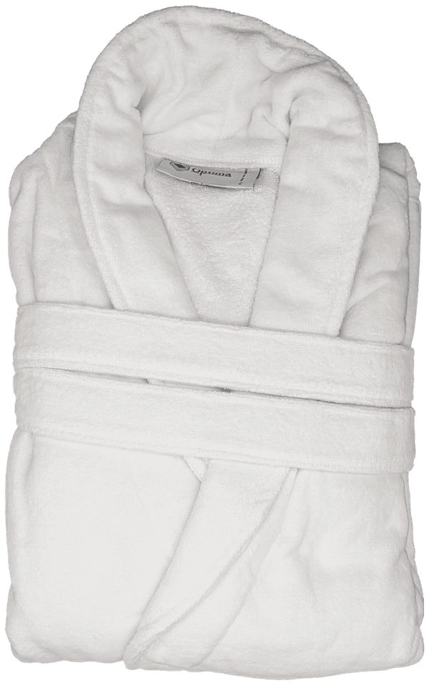 100% Cotton Bathrobe Unisex | 48x63 Plush Velour Robe | Shawl Collar ...