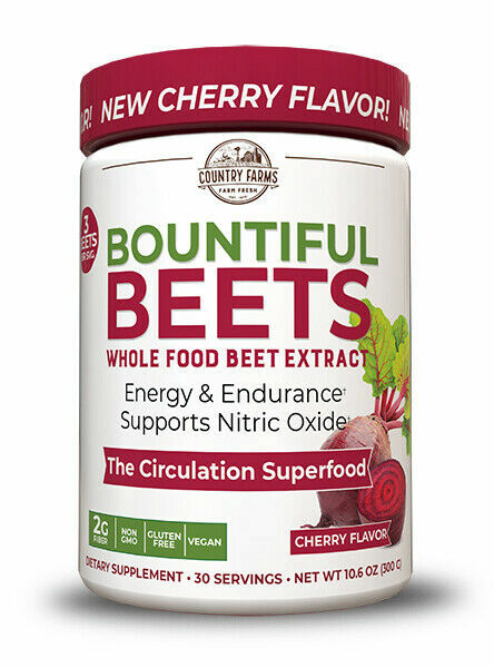 Country Farms Bountiful Beets Powder 30 Servings Cherry Flavor ...