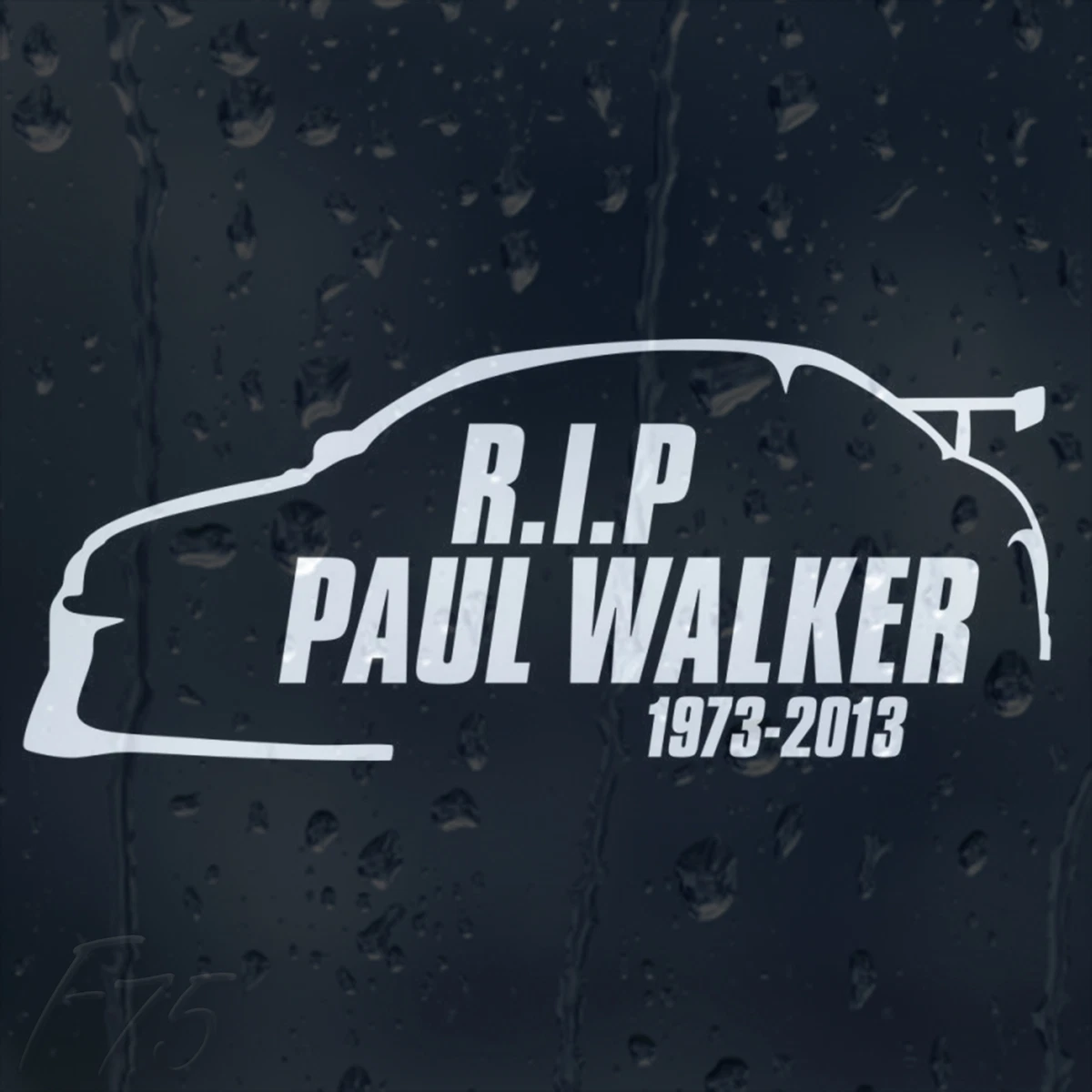 Paul Walker Skyline R34 Memorial RIP Reflective Vinyl, 44% OFF