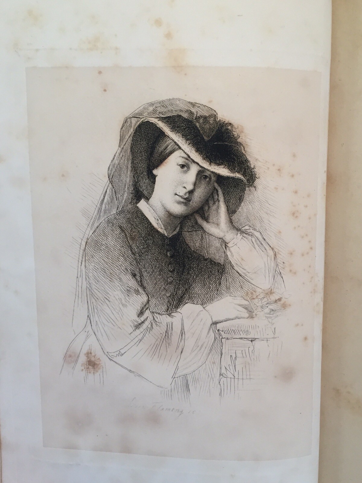 Le Journal de Marie-Edmee; FRENCH ROYAL FAMILY; BOOKPLATE; RED LEATHER ...