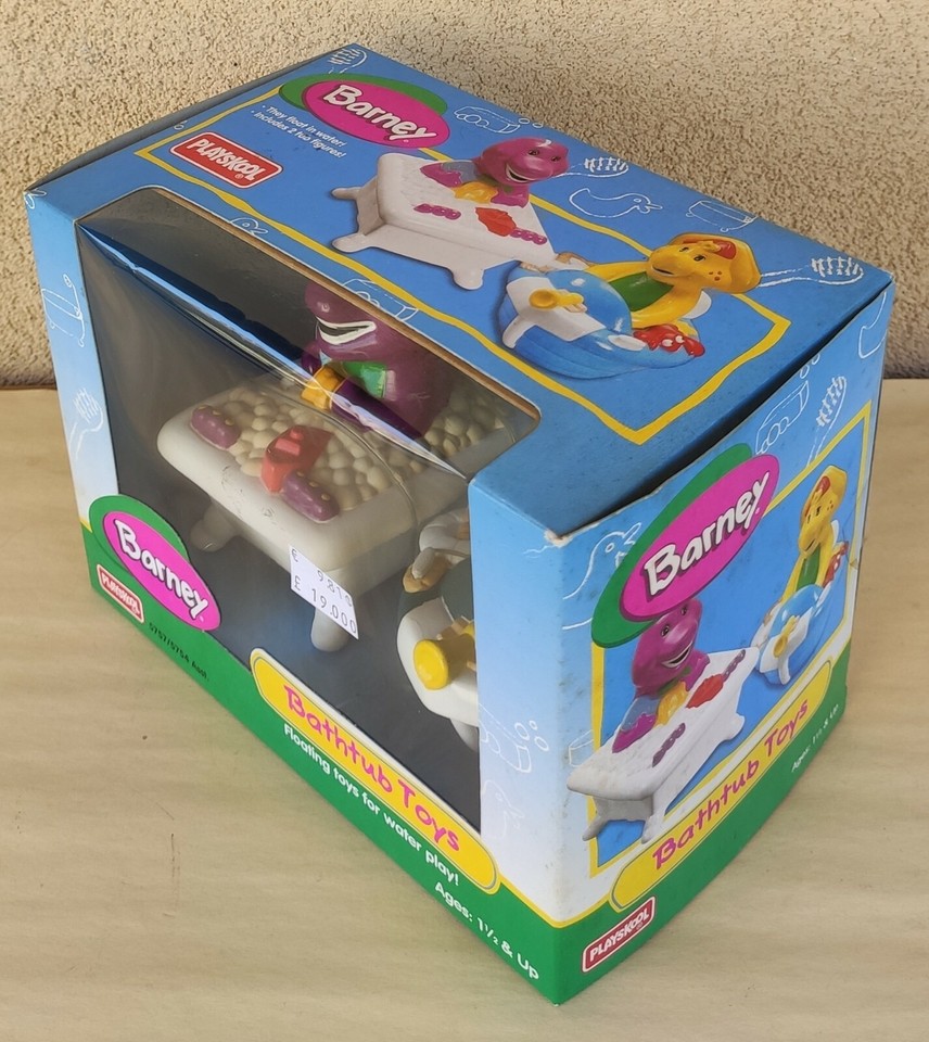 Barney Friends Playskool 1994 Dinosaur Pink Action Figure Playset ...