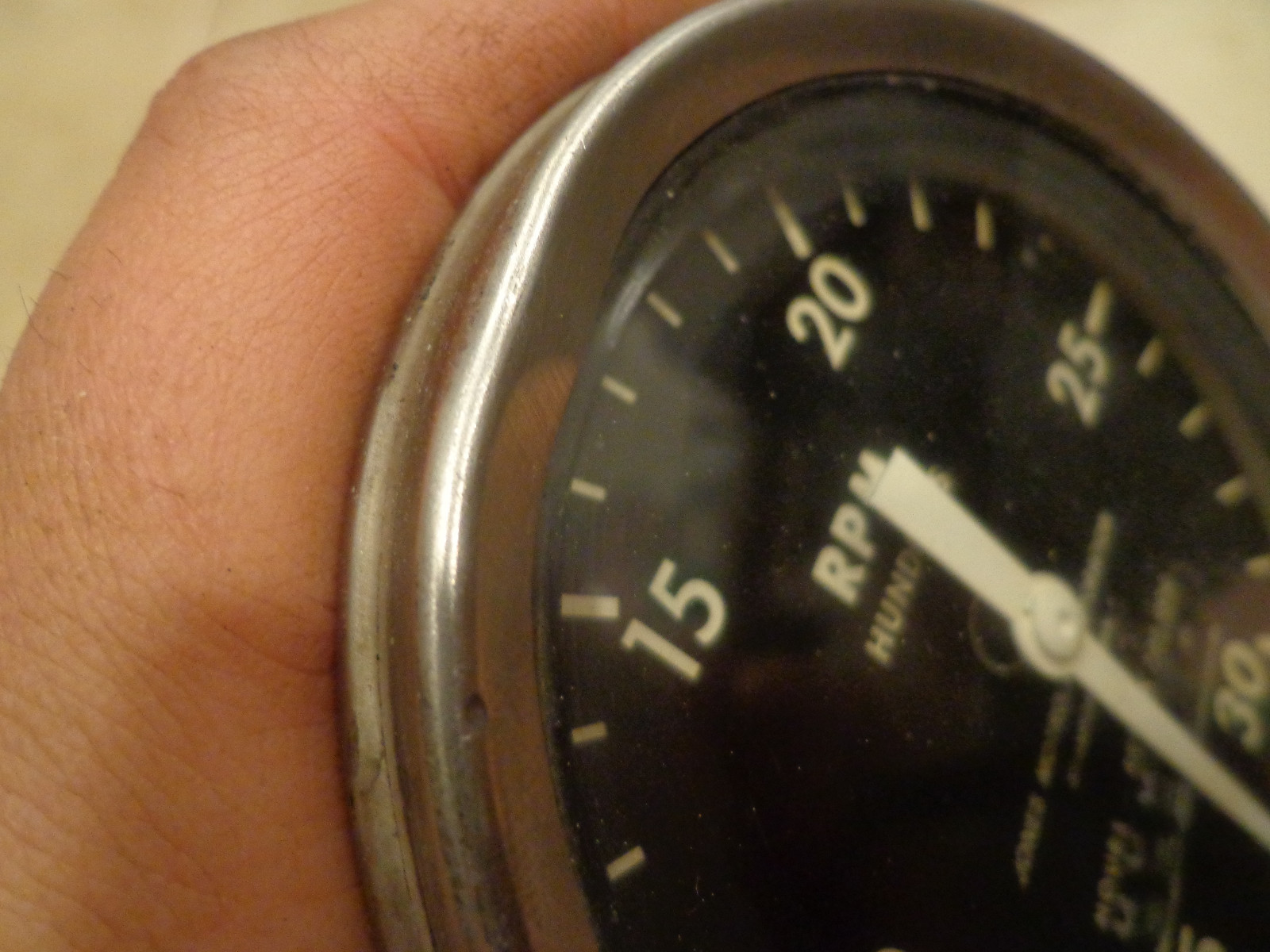 Vintage Motorola 0-3000 RPM Tachometer Tach 3-3/4 " with Hour Meter | eBay