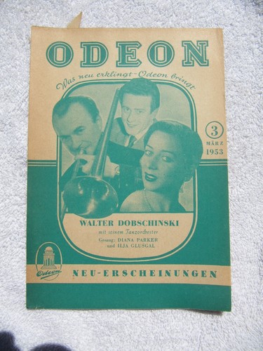 March 1950 German ODEON Neuerscheinungen Supplement Dobschinski Record ...