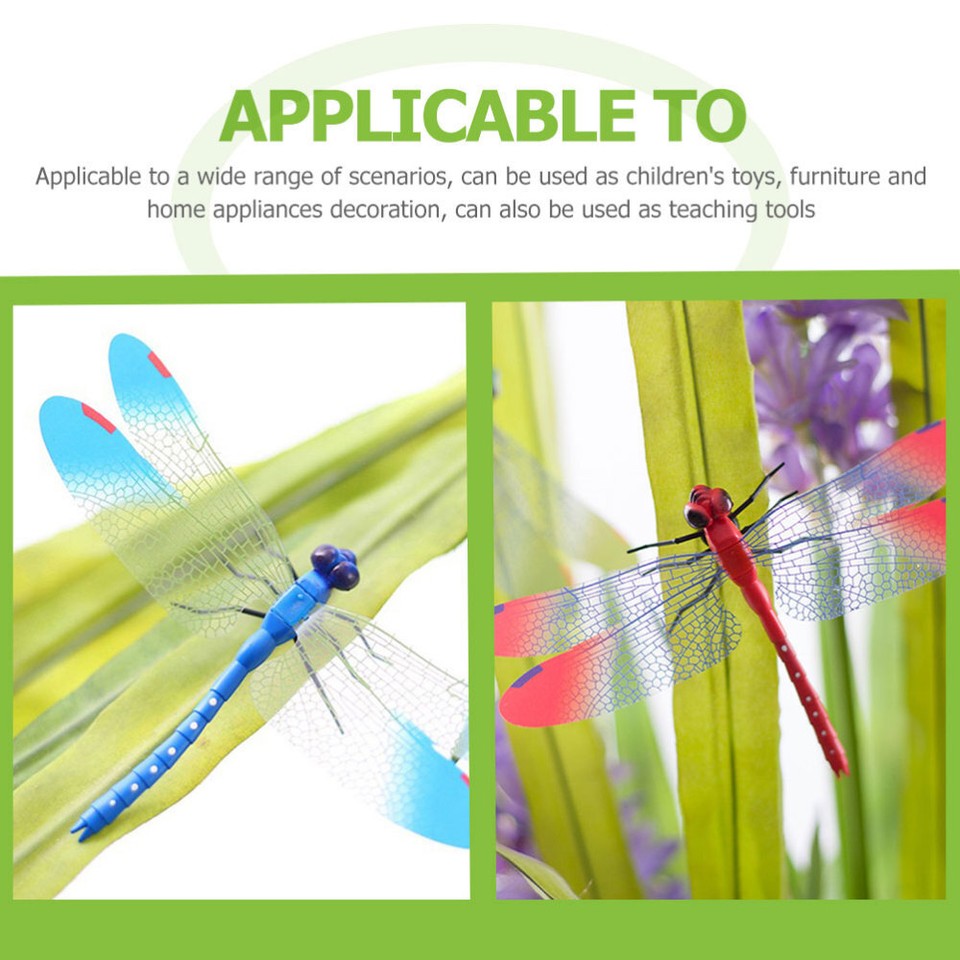 16 Pcs Simulated Dragonfly Decoration DIY Dragonflies Curtain Miss | eBay UK