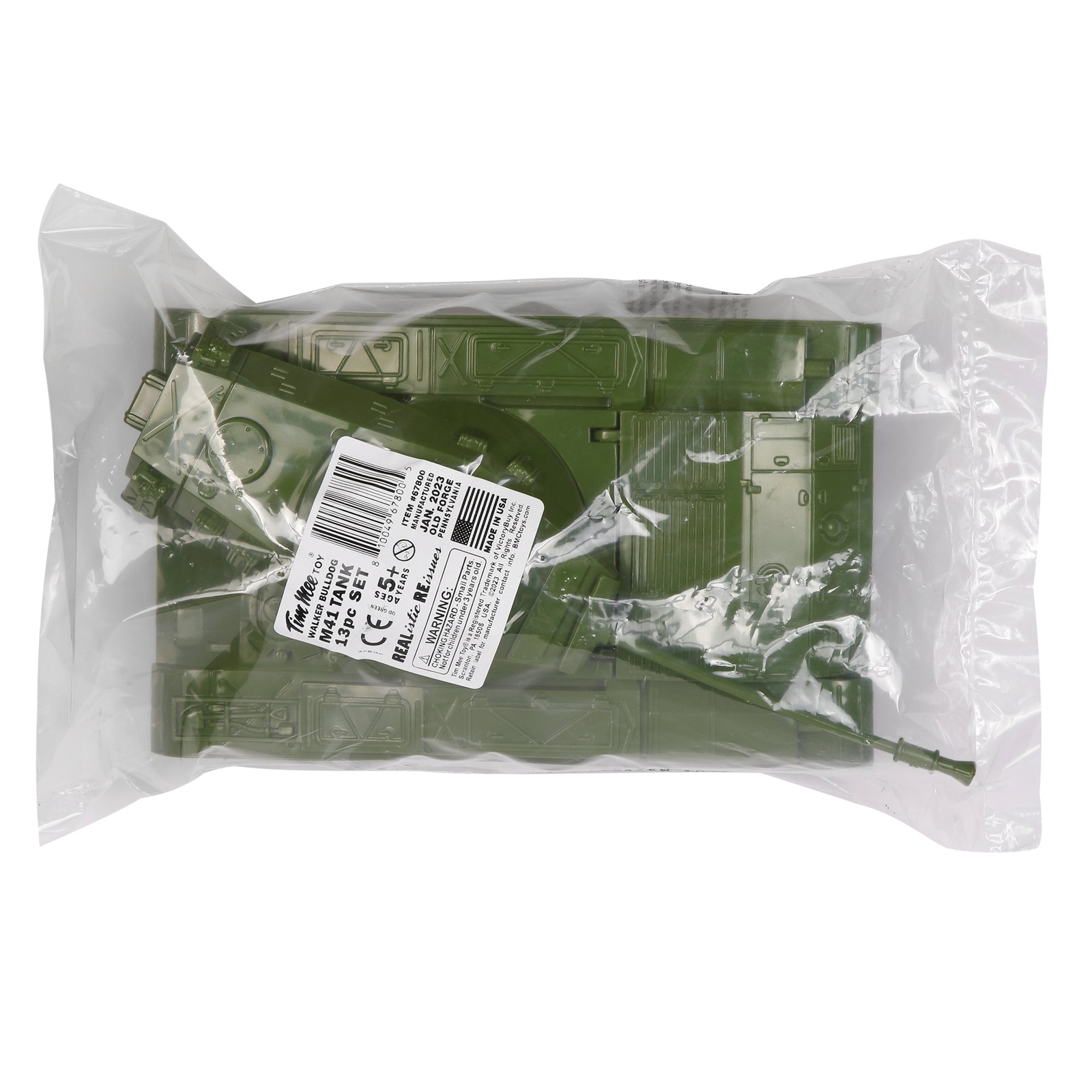 Tim Mee Processed Plastic OD Green M41 Walker Bulldog Tank SWAT Timmee ...