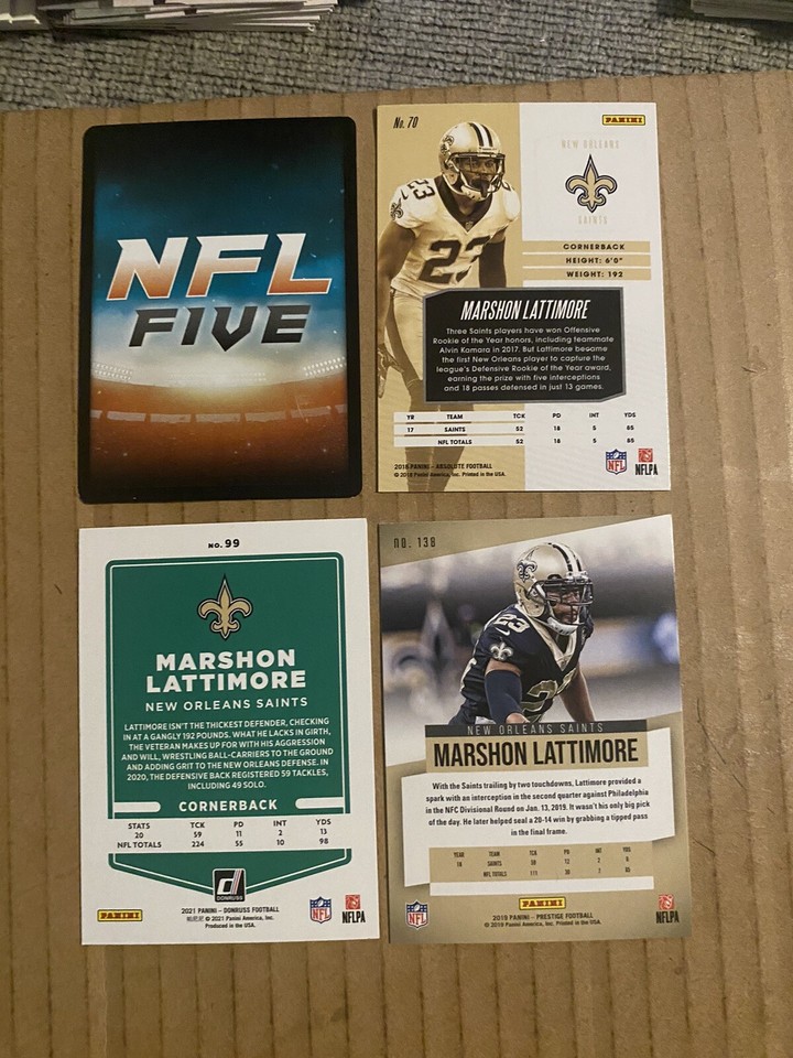 (14) Marshon Lattimore New Orleans Saints Lot | eBay