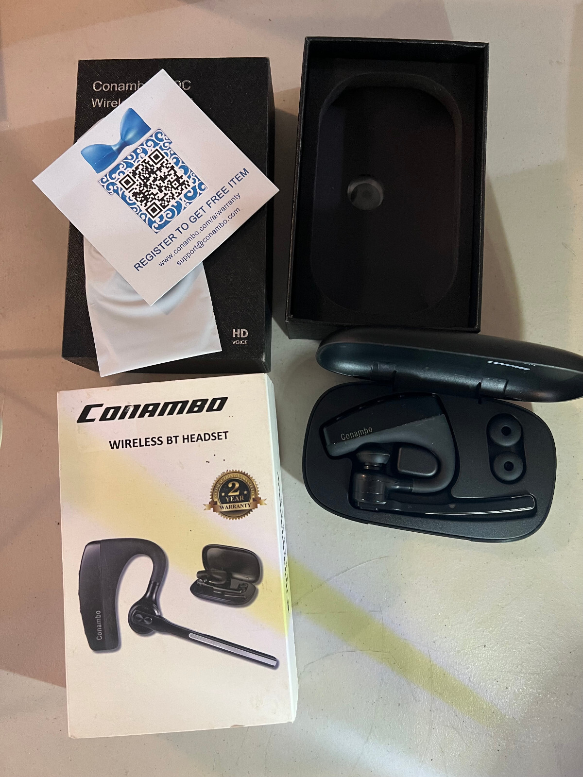CONAMBO Wireless BT Headset Complete Open Box | eBay