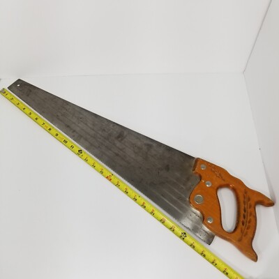 Vintage Atkins 26" Inch Hand Saw Warranted Superior Hardware 10 Points ...