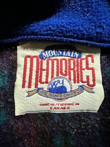 Vintage Mountain Memories Vail 90s Jacket Men's XL Blue Vail 1/4 Zip ...