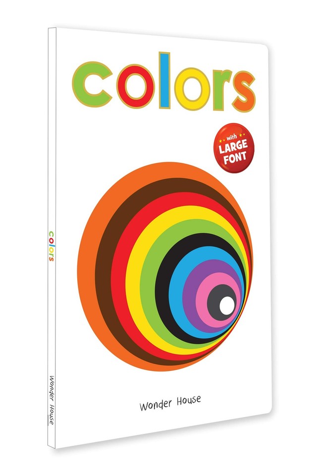 Colors: Early Learning Board Book With Large Font (Big Board Books ...