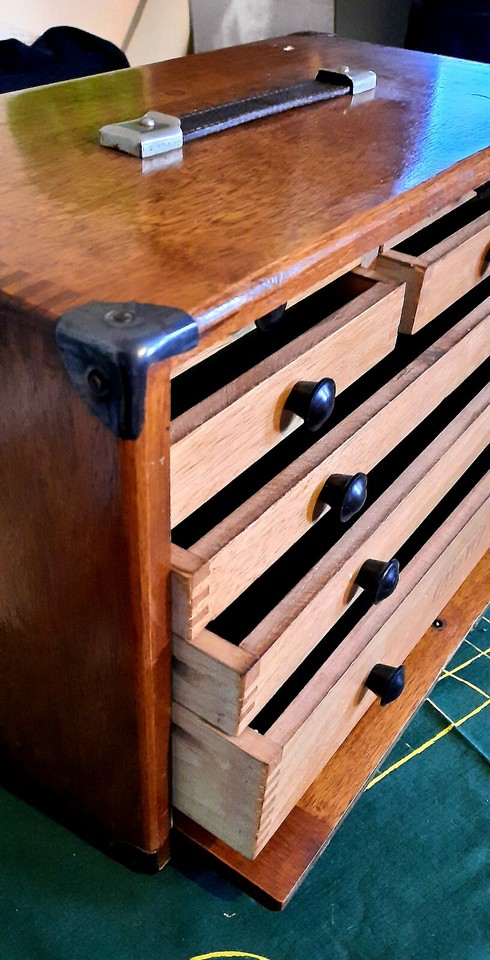 Moore and Wright Engineers Tool Box Vintage Craft Cabinet Engineers ...