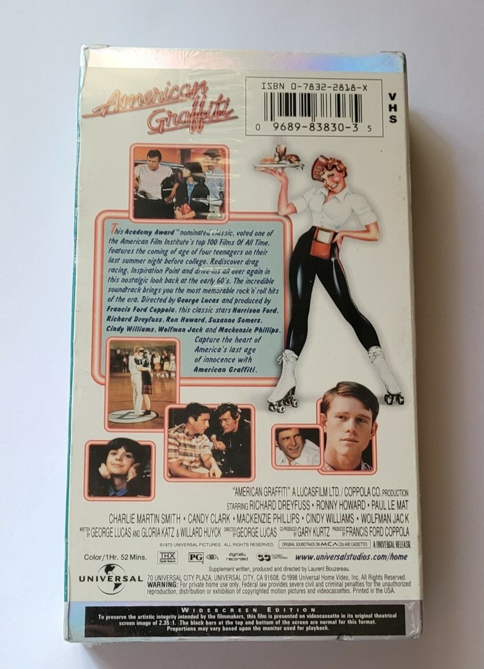 American Graffiti (VHS, 2000, 25th Anniversary Edition) BRAND NEW ...