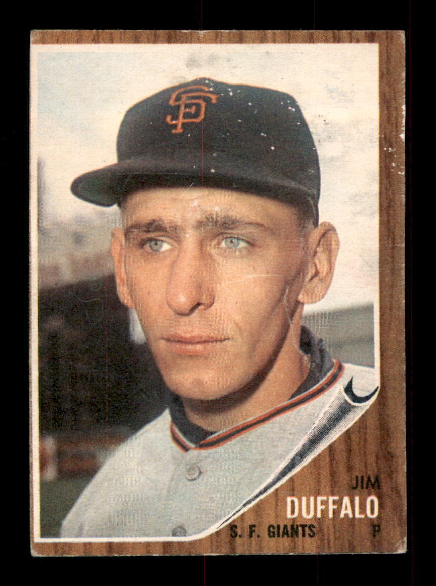 1962 Topps Jim Duffalo Rookie RC High Number #578 Poor / Fair Baseball ...