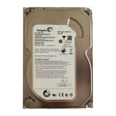 Seagate Barracuda ST3500418AS 500GB Hard Drive HDD 7200 3.5 Internal ...
