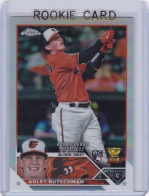 ADLEY RUTSCHMAN ROOKIE CARD 2023 Topps Chrome REFRACTOR RC Baltimore ...