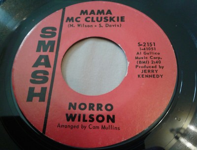 NORRO WILSON 45 Mama McCluskie / Stranger To Me 1968 Smash S-2151 EX to ...